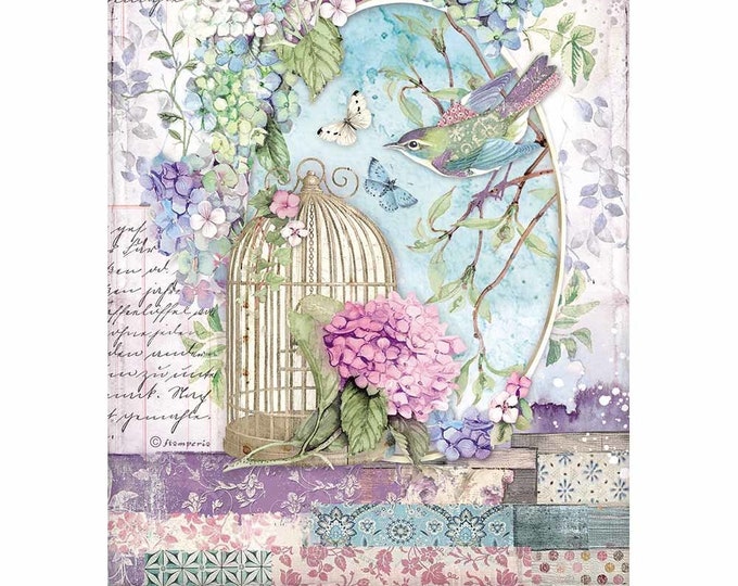 Stamperia Vintage Bird Cage Rice Paper for Decoupage - Etsy