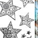 Christmas Star Stamp Set by All & Create, High Quality Clear Stamp Set ...