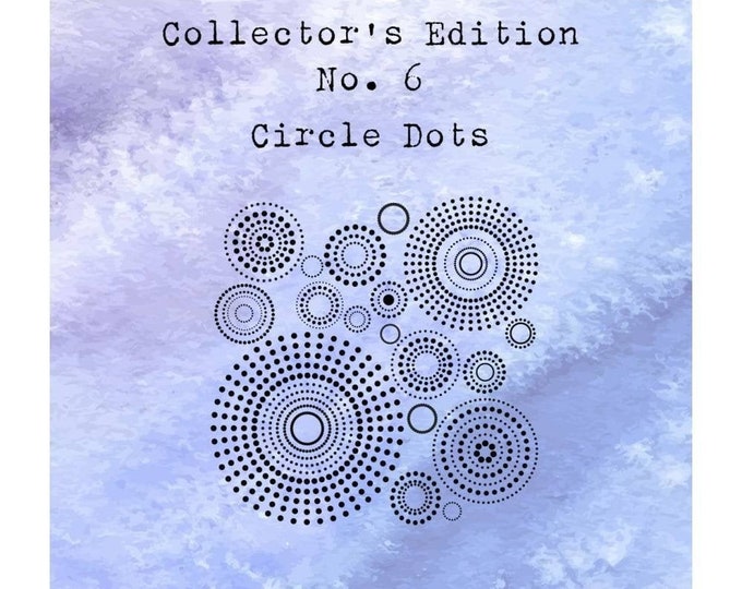 Rubber Stamp With a Retro, Geometric, Circles Pattern - Etsy