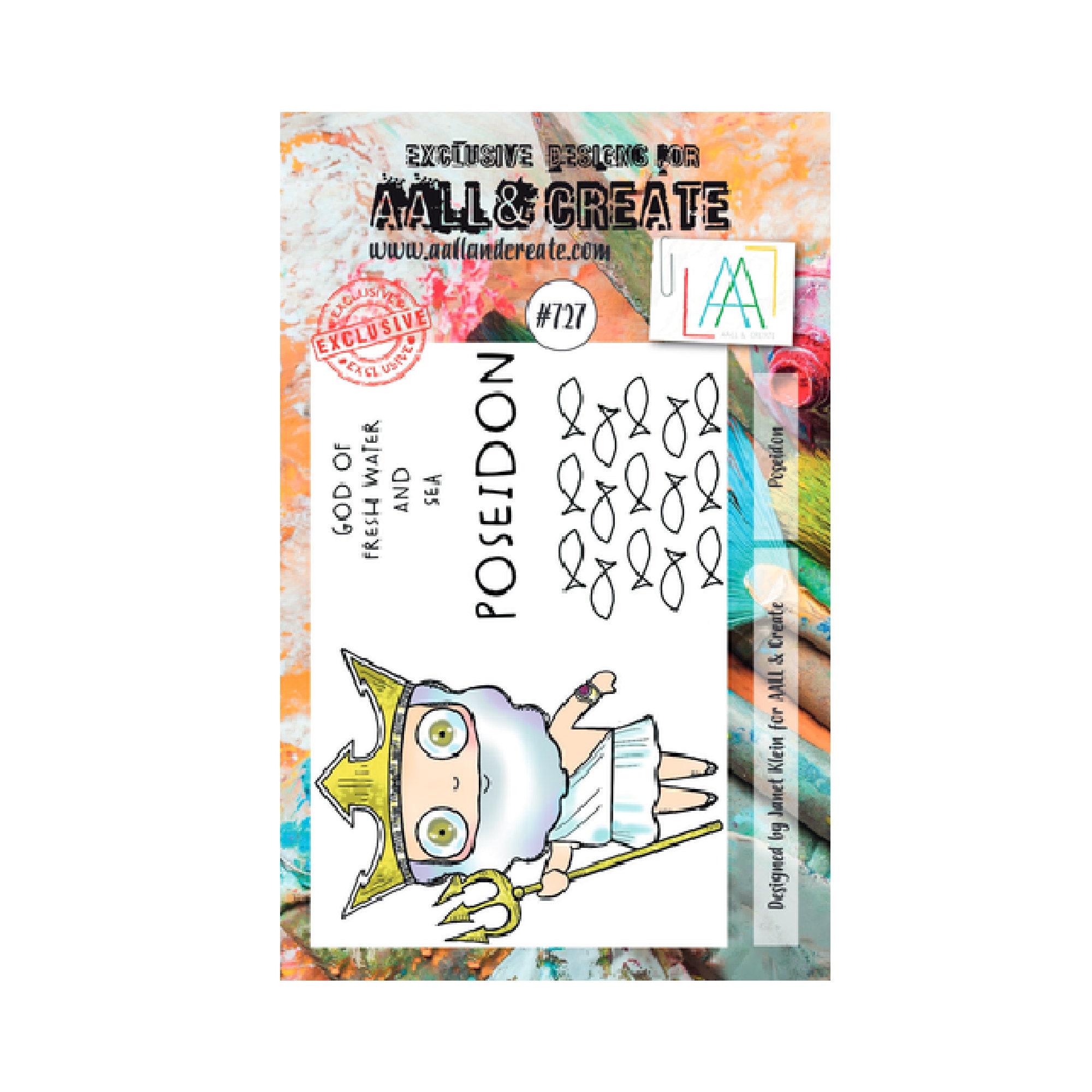 Greek God Stamp Set Poseidon God of the Sea Stamp for - Etsy