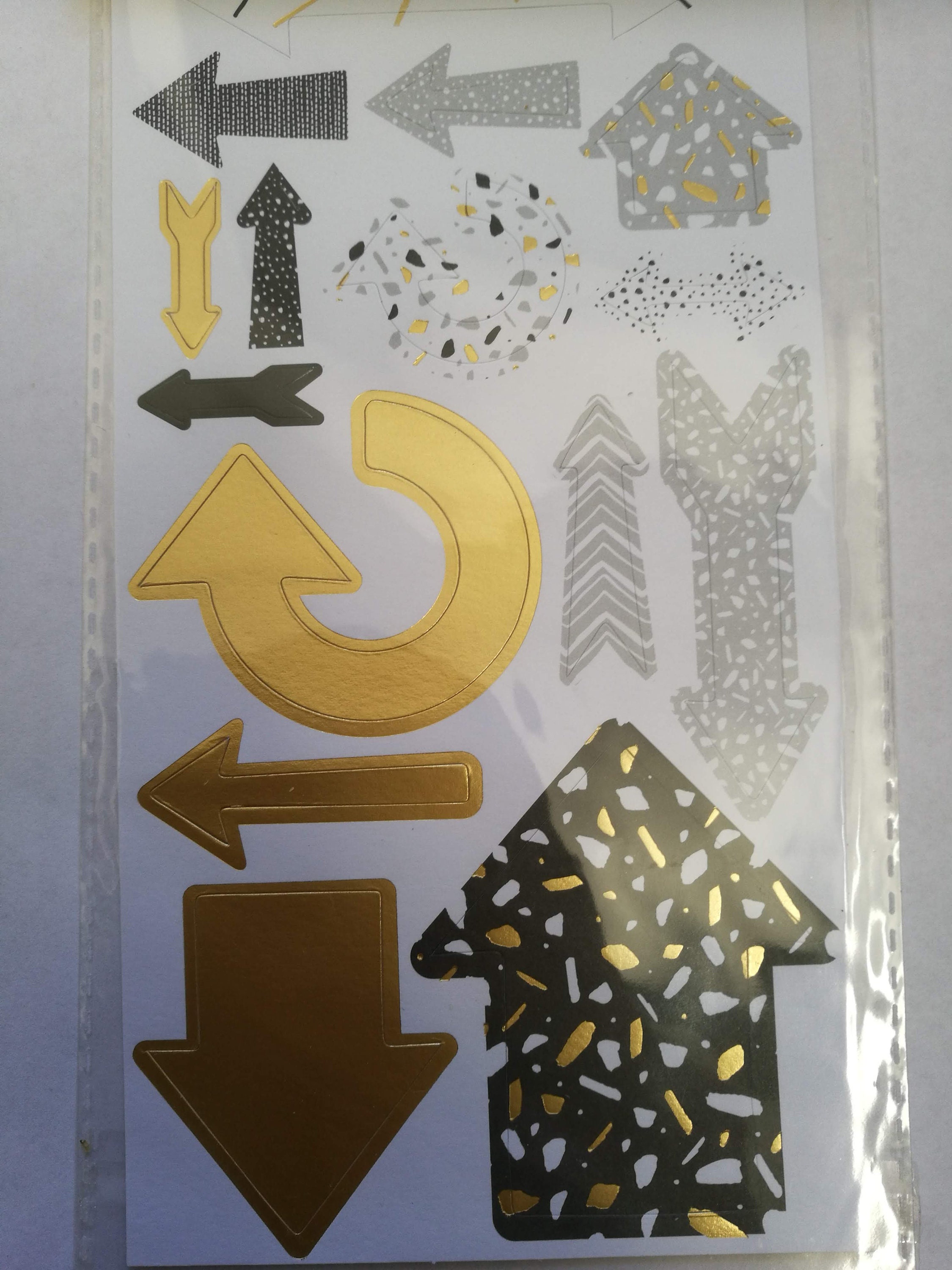 Bullet Journal Sticker Pack in Monochrome & Gold. Useful | Etsy