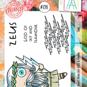 Small Stamp Set for Atc's Smaller Projects and Collage, Fantasy Greek ...