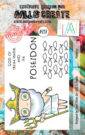 Greek God Stamp Set Poseidon God of the Sea Stamp for - Etsy