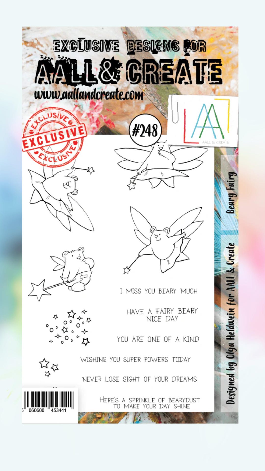 Beary Fairy Stamp Set: Whimsical Journaling Stamps for Paper Crafts - Etsy