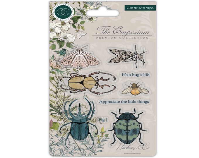Insect Clear Stamp Set a Bug Themed Collection of 9 Craft Stamps - Etsy