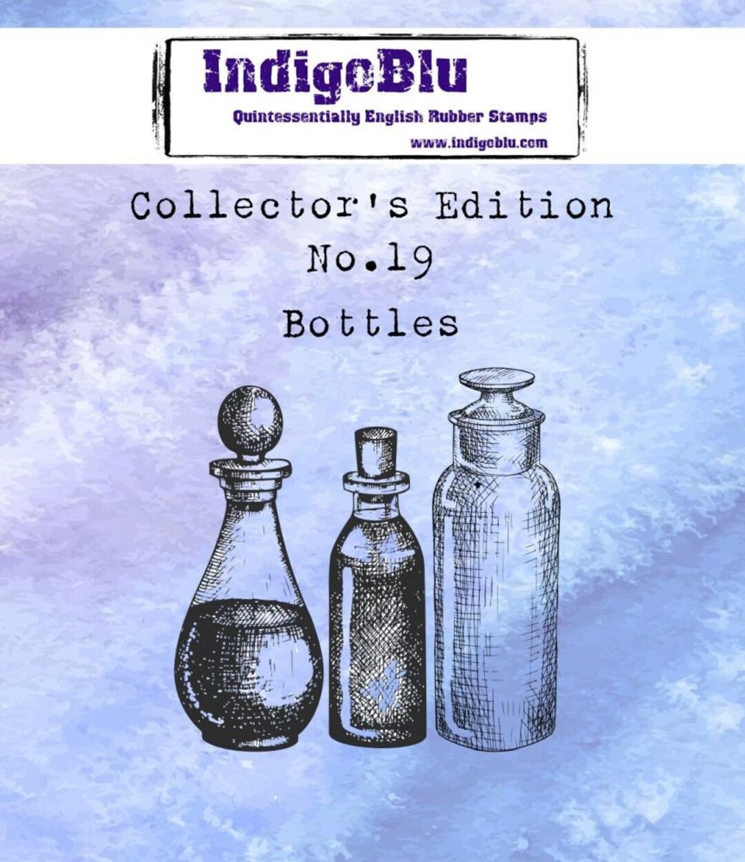 Perfume Bottle Cardmaking Stamp, Apothecary Bottle for Mixed Media ...