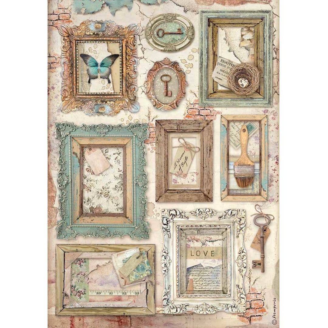 Detailed Picture Frame Images on A4 Stamperia Decoupage Paper - Etsy UK