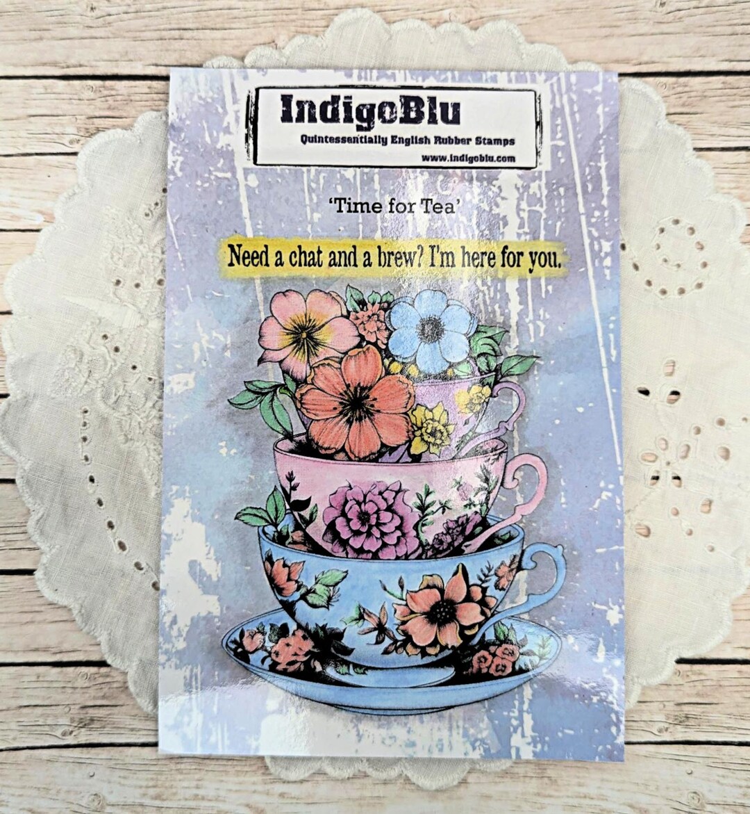 Rubber Craft Stamp for Card Making, Cottagecore Friendship, Support ...