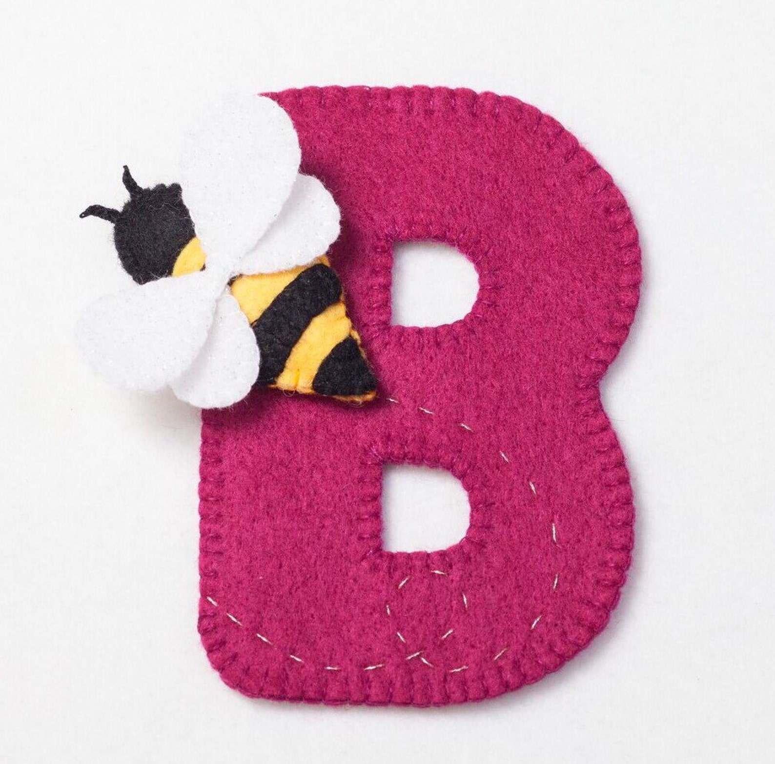 MADE TO ORDER Individual Hand Sewn Felt Letters Featuring a - Etsy