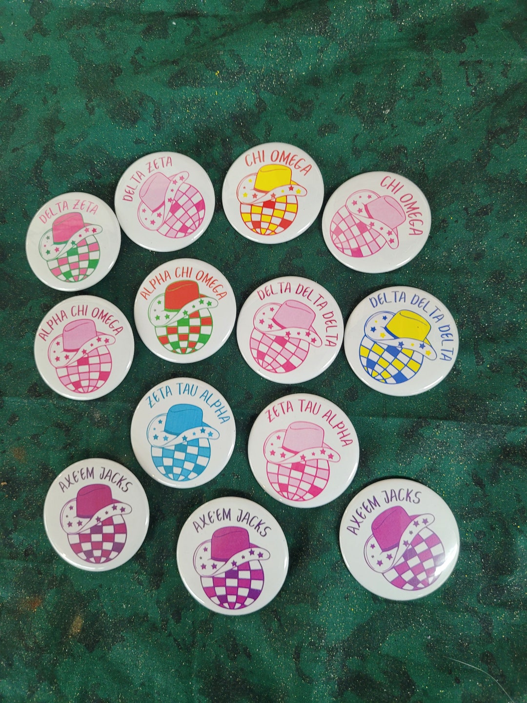 SORORITY BUTTONS - Etsy