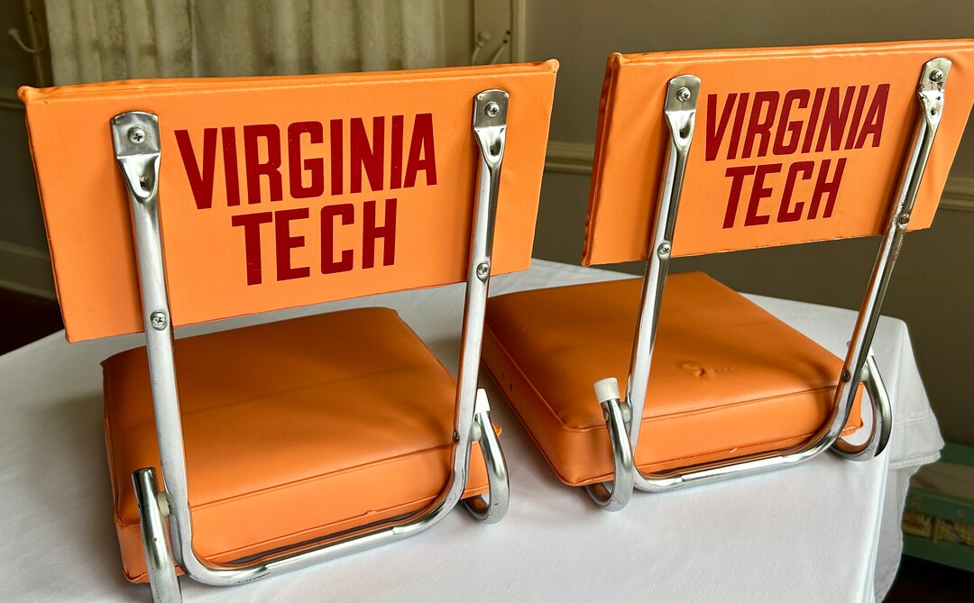 2 Awesome 1970s Vintage Bleacher Stadium Seats Virginia Tech Hokies, VT ...