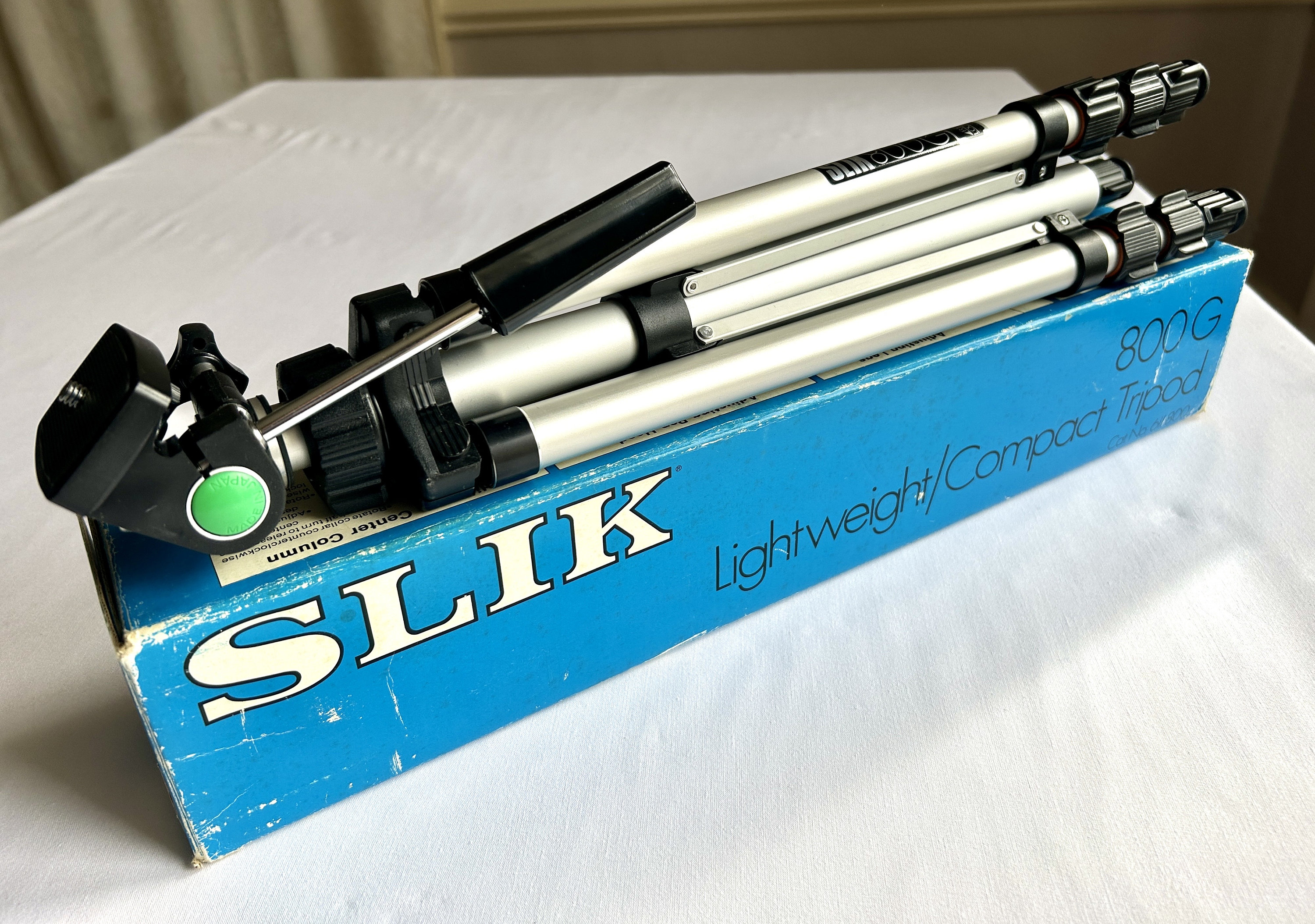 Vintage SLIK 800G Folding Lightweight Aluminum Camera Tripod Stand 611 ...