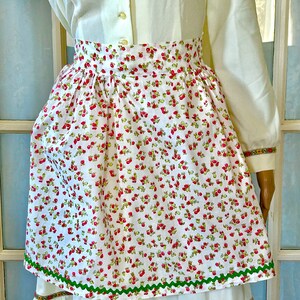 9 Pretty, Hand Sewn, Vintage Aprons, 1960's, Gingham, Sheer Tease ...