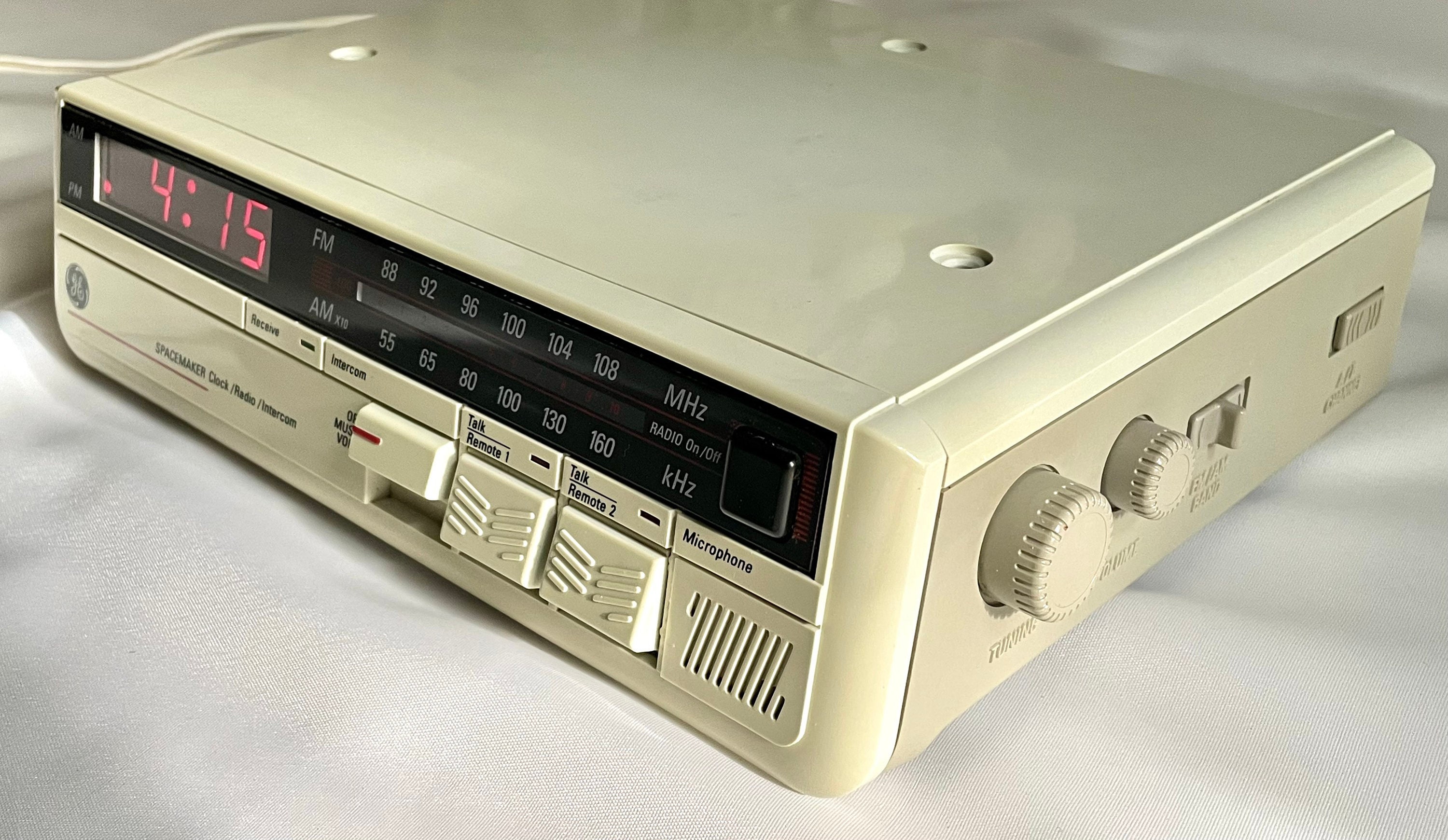 1980 Vintage GE Spacemaker Clock Radio AM/FM W Intercom - Etsy
