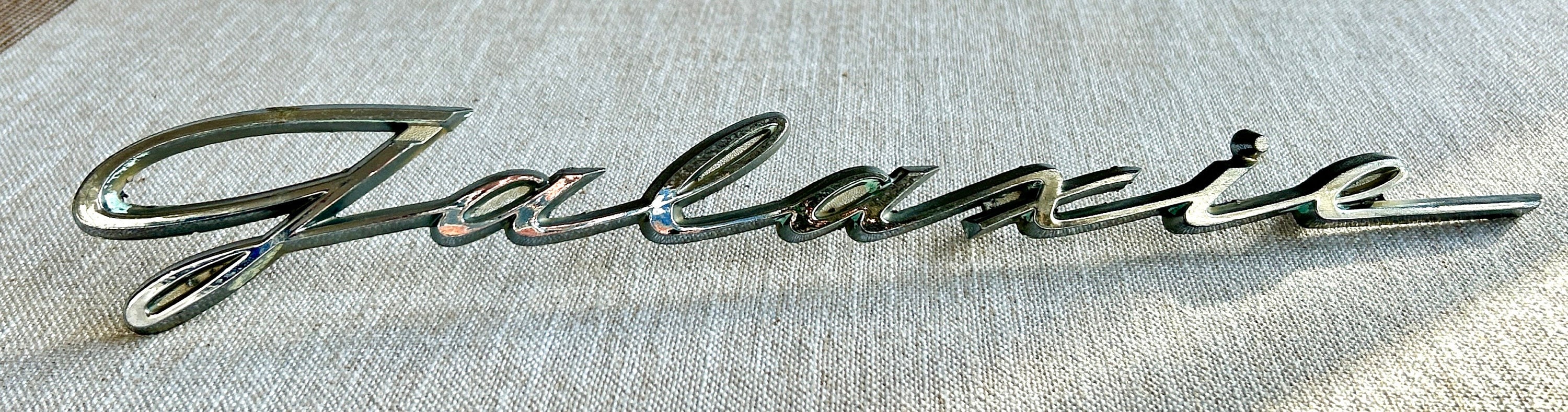 1959 Ford Galaxie Script Emblem Name Plate Chrome 12.5 - Etsy