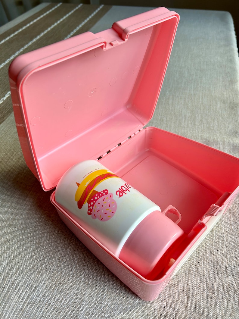 Vintage 1990 Thermos Brand, Mattel Barbie Lunch Box W Thermos, Workout ...