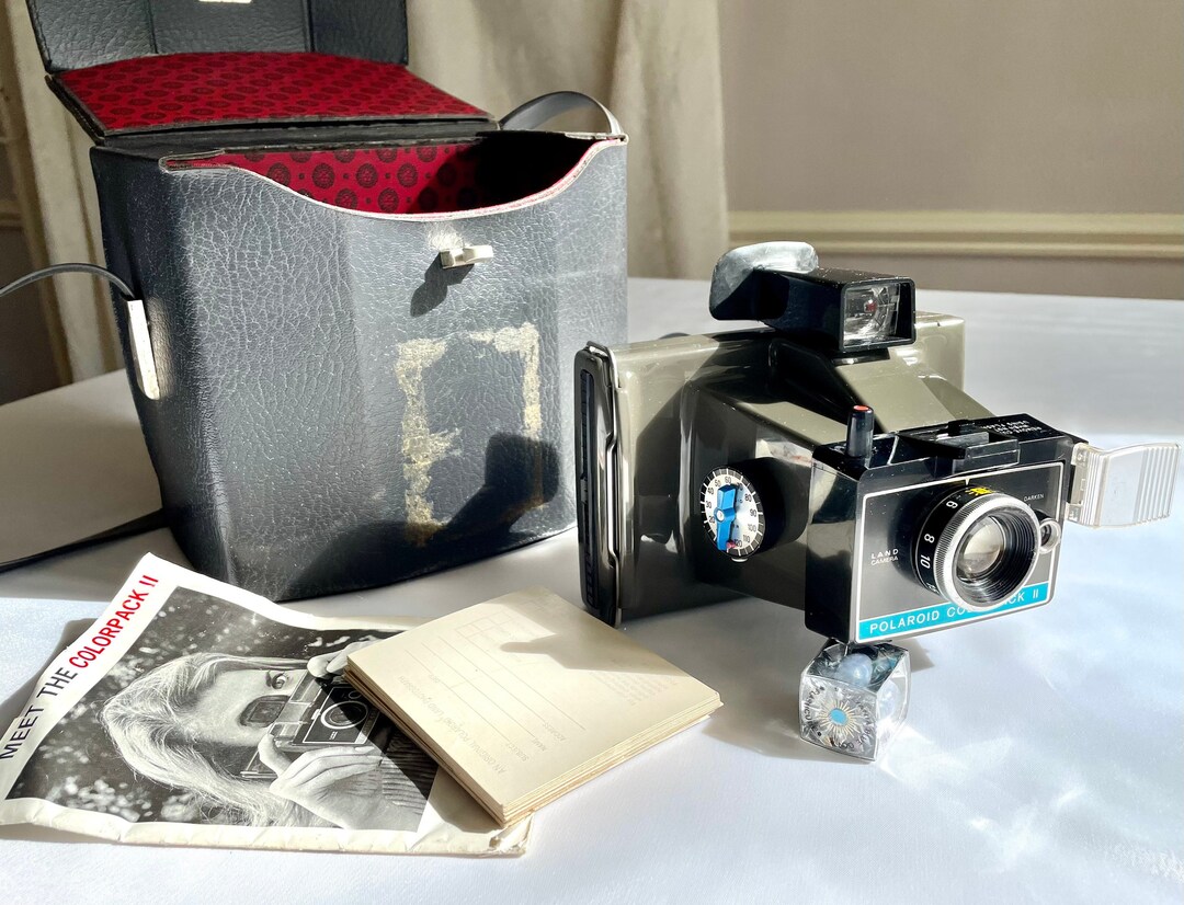 Vintage 1969 Polaroid Colorpack II Land Instant Film Camera, With Case ...