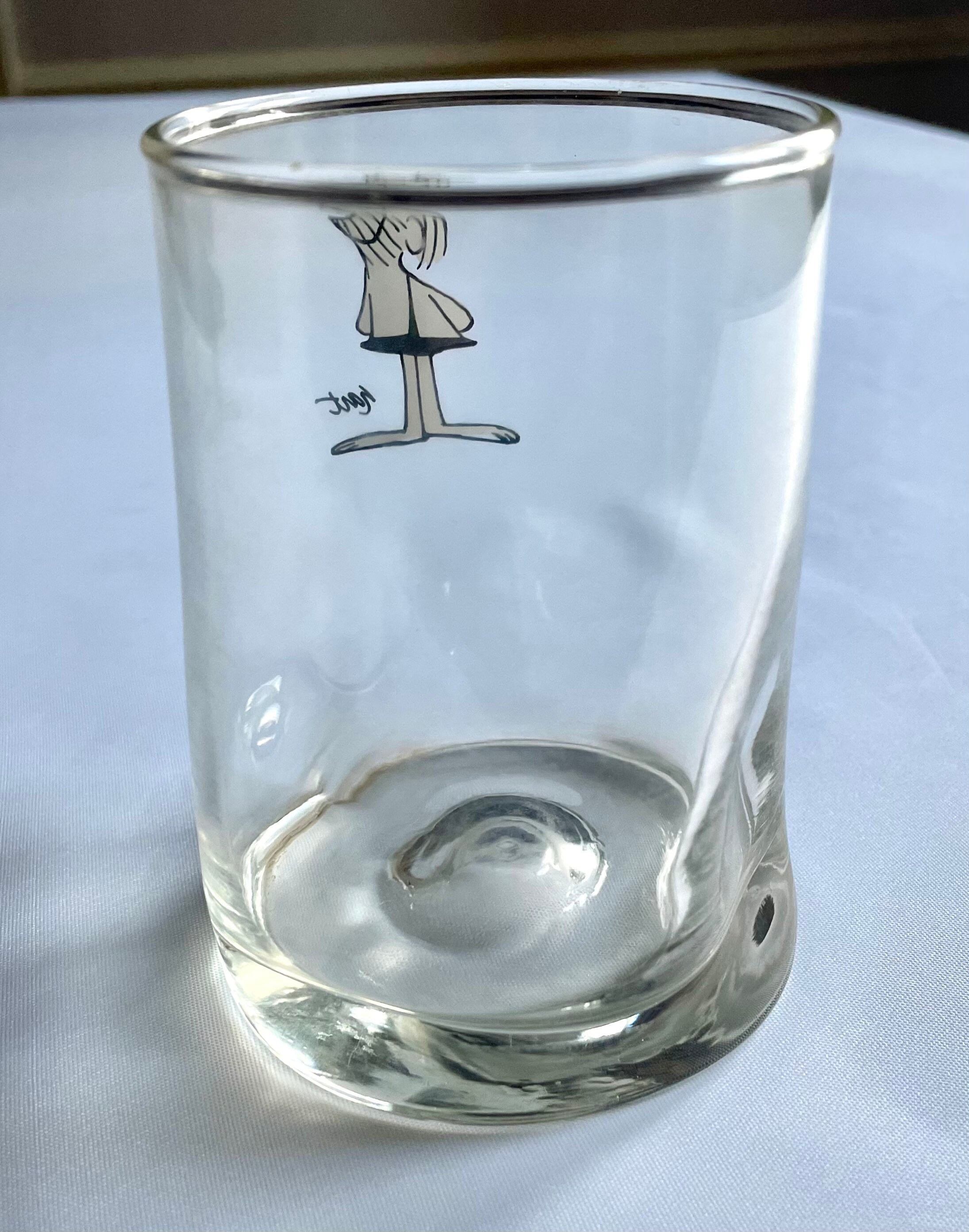 MCM Vintage BC Comics Ice Age Rocks Drinking Glass Johnny Hart, Caveman ...