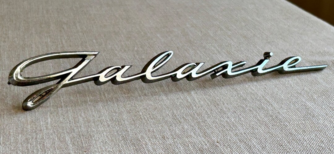 1959 Ford Galaxie Script Emblem Name Plate Chrome 12.5 - Etsy