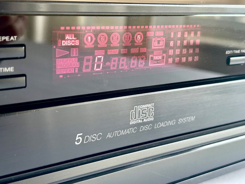 1991 SONY 5-disc CD Player/changer Carousel CDP-C215 Tested Works Well ...