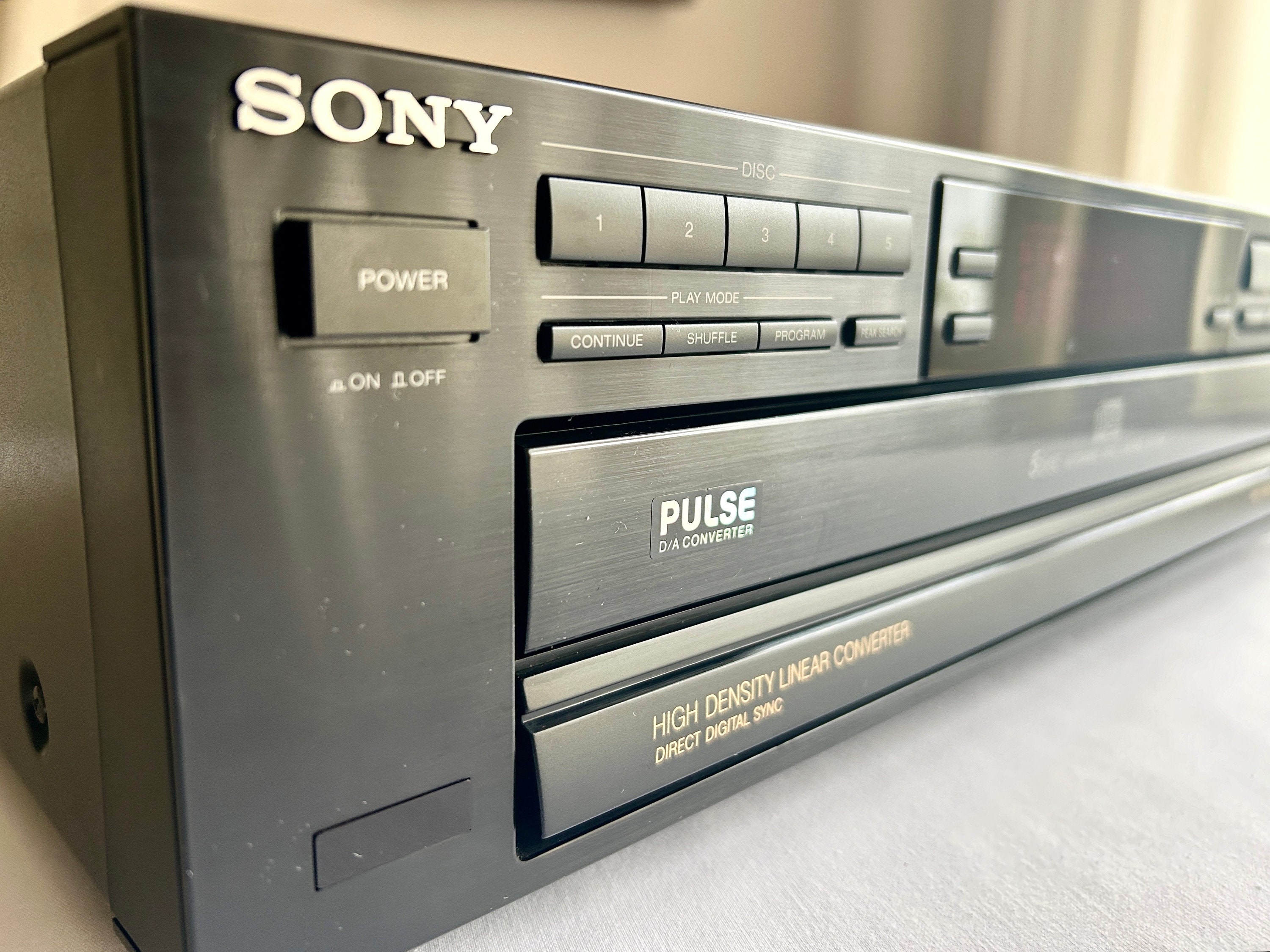 1991 SONY 5-disc CD Player/changer Carousel CDP-C215 Tested Works Well ...