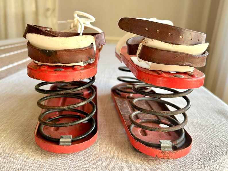 1960s Vintage Circus Metal Rapco Jumping Shoes With Springs Atomic ...