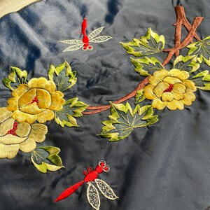 Large, 32 Long, 1969 Silk Scroll Wall Calendar, Embroidered Flowers ...