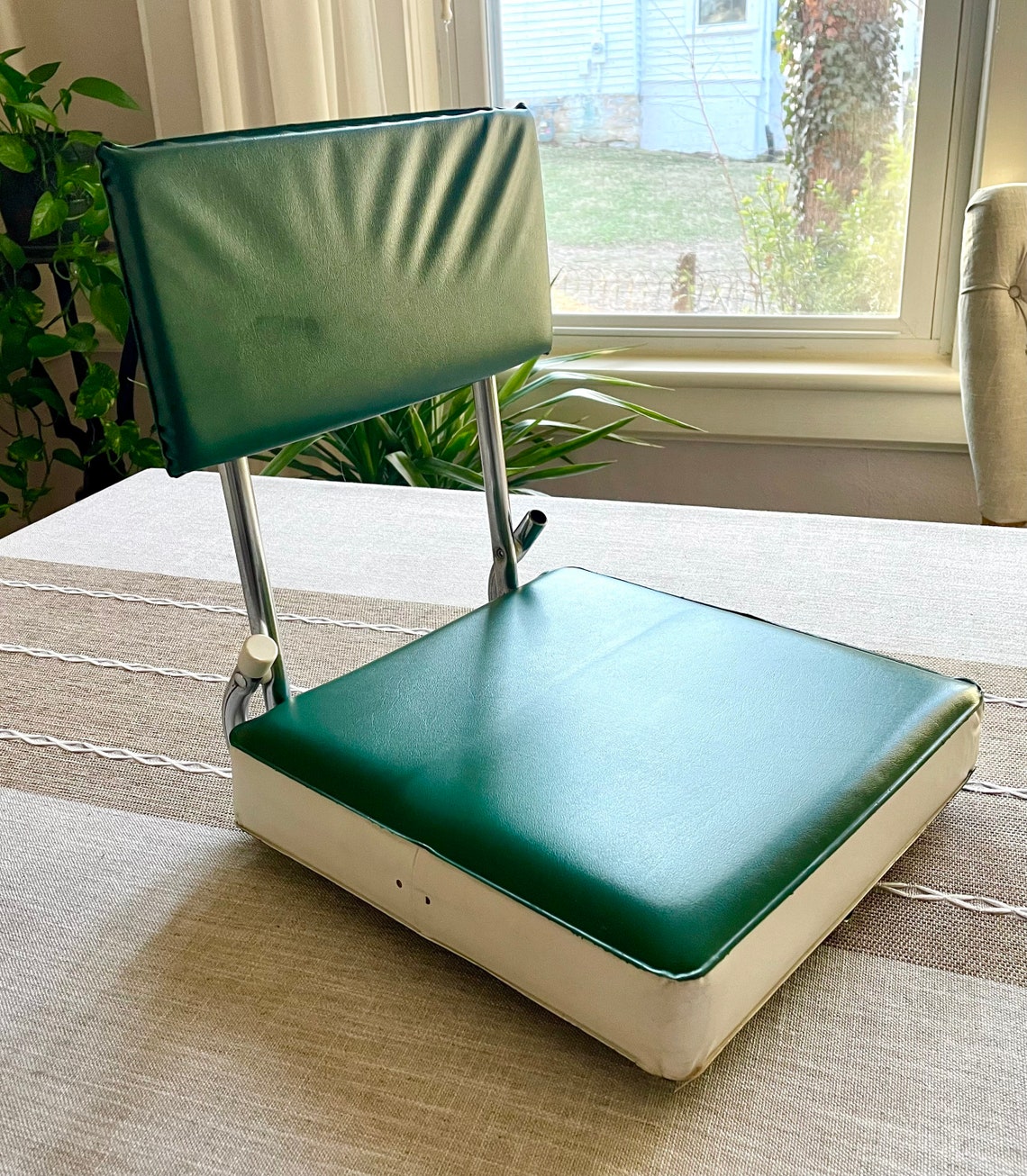 1970s Vintage Bleacher Stadium Seat, Spartans, Marshall, Eagles Green ...