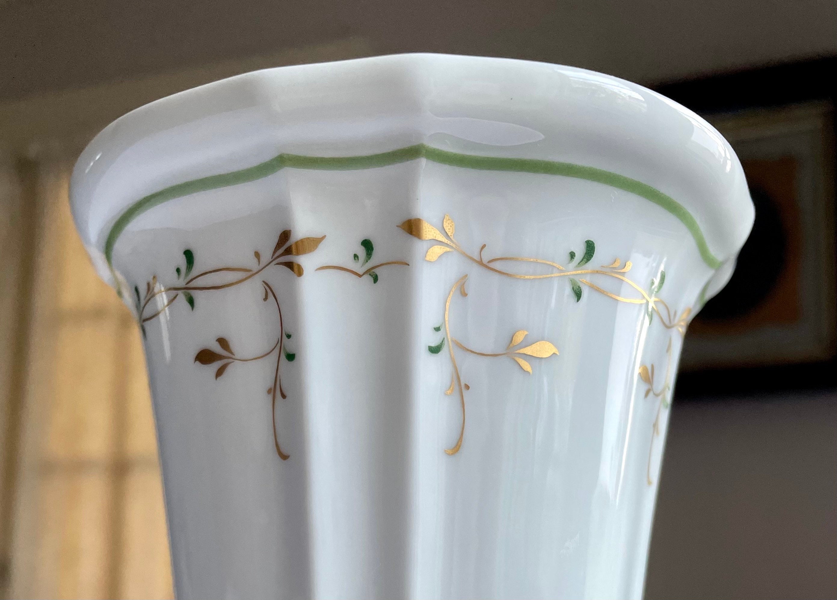 1960s Fluted, Hand Painted Furstenberg West Germany Porcelain Table ...