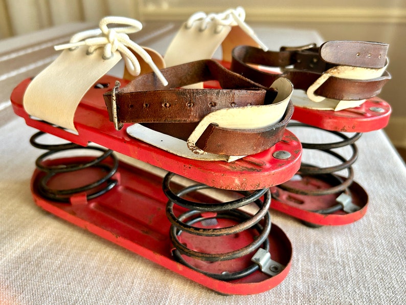 1960s Vintage Circus Metal Rapco Jumping Shoes With Springs Atomic ...