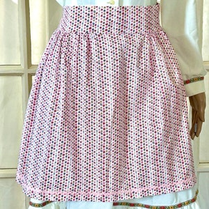 9 Pretty, Hand Sewn, Vintage Aprons, 1960's, Gingham, Sheer Tease ...