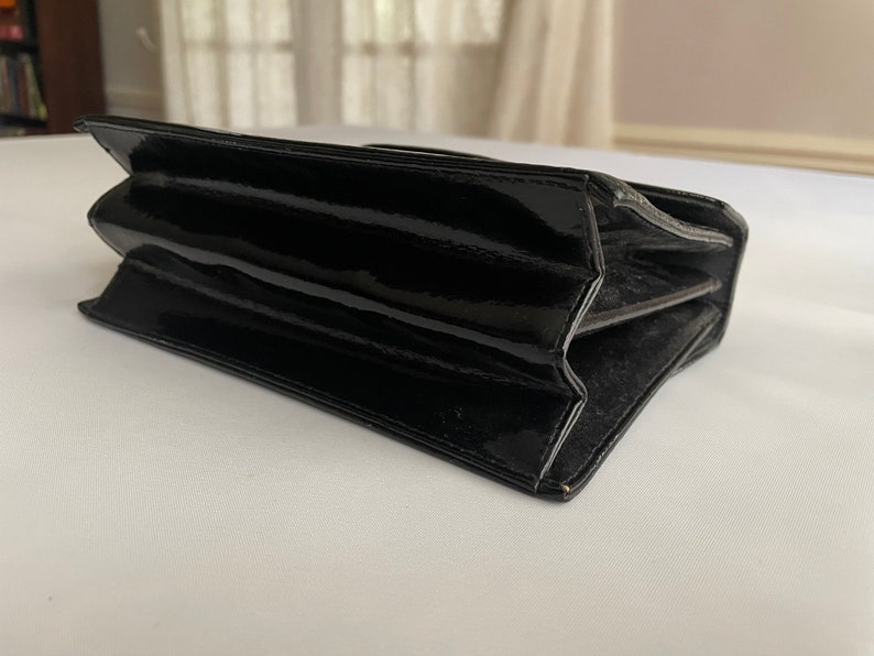 Vintage 1960's Pappagallo Boxy Leather Handbag Purse, Brass Trim ...