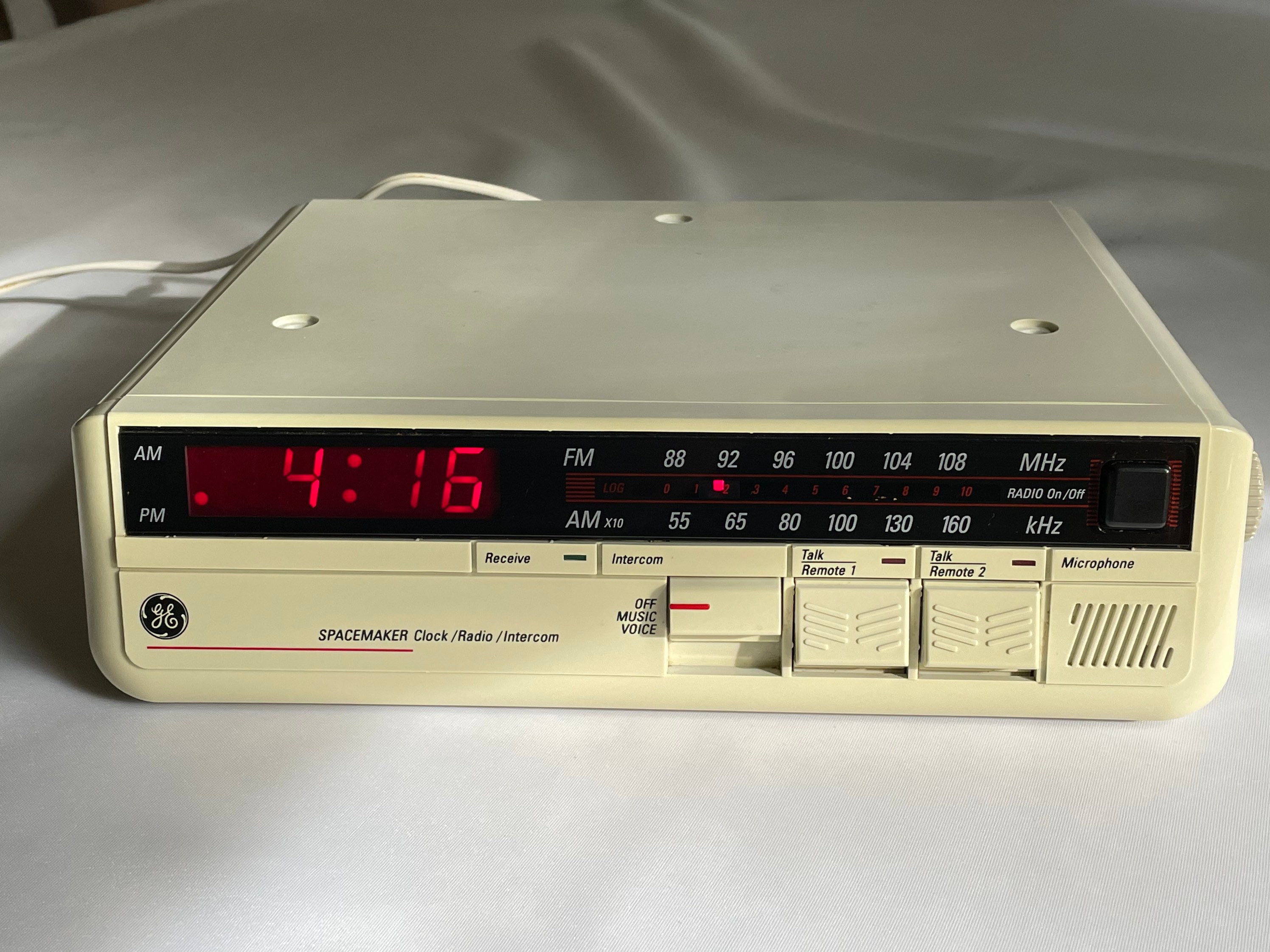 1980 Vintage GE Spacemaker Clock Radio AM/FM W Intercom - Etsy