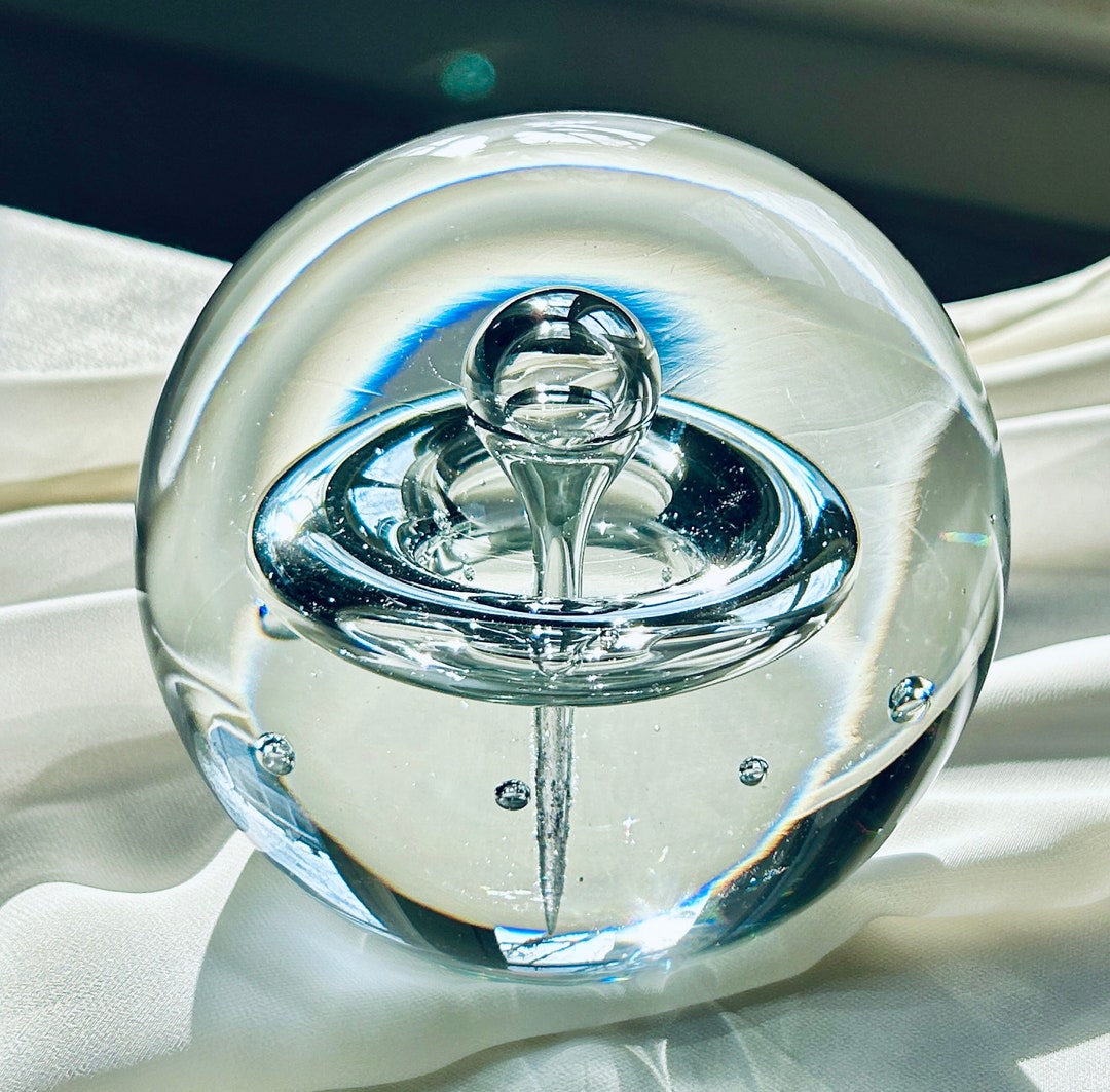 Large, Mesmerizing, Controlled Bubble Satellite Art Glass Orb Sphere ...