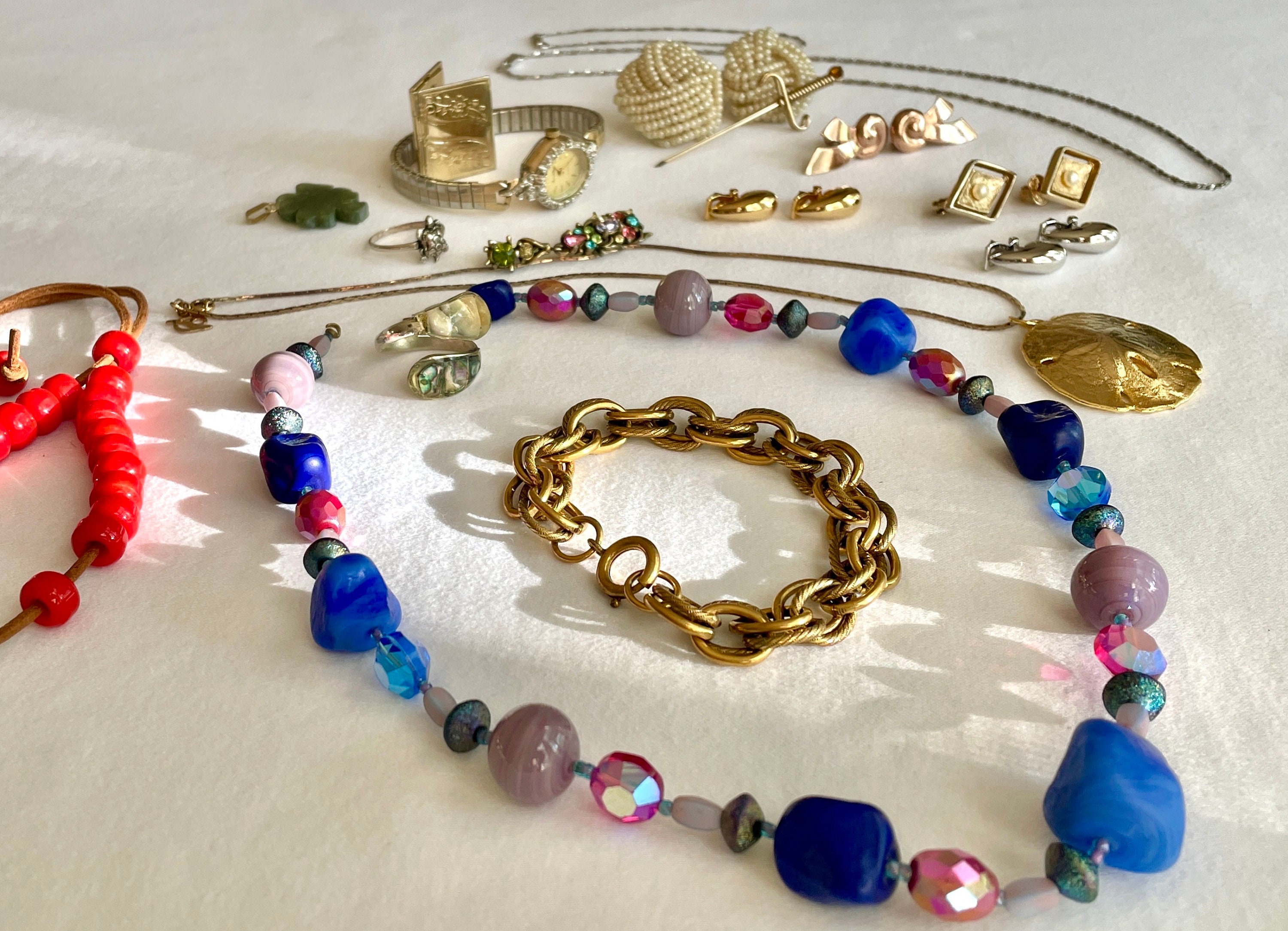 1960s Unique, 18 Pc LOT Vintage 1960s Jewelry, Rings, Bracelets, Locket ...