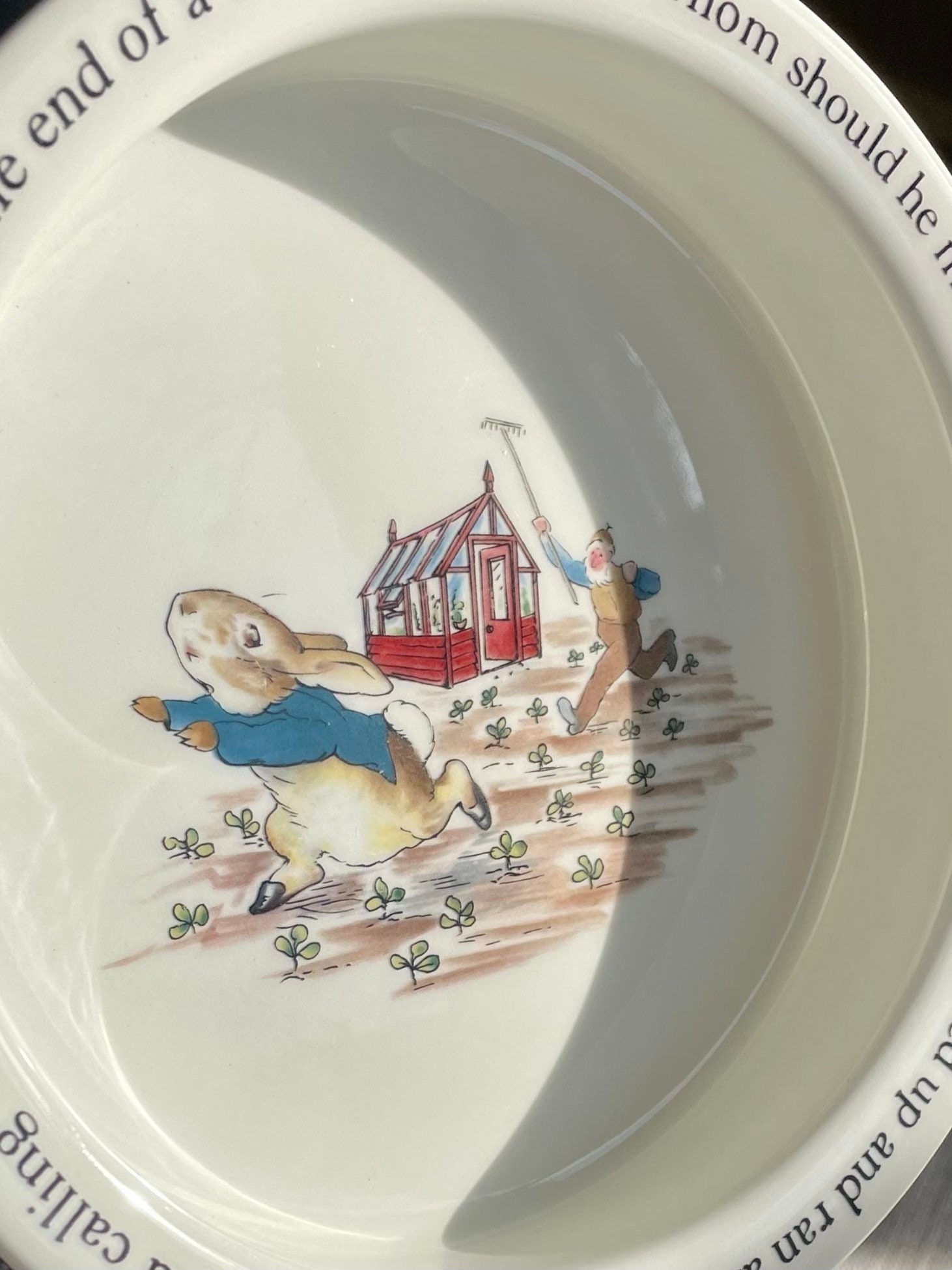 Vintage Wedgwood, Baby Child Bowl or Plate, Beatrix Potter Peter Rabbit ...