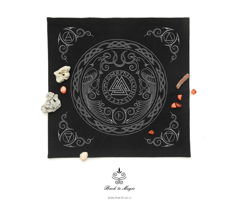 Rune Casting Cloth. Embroidered Divination Cloth 21-22. - Etsy