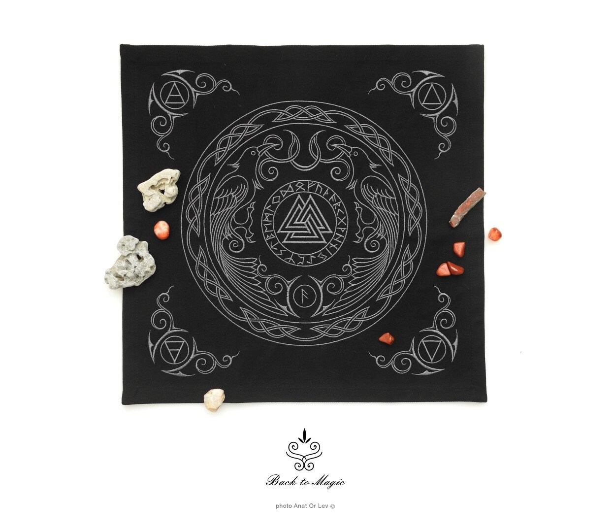 Rune Casting Cloth. Embroidered Divination Cloth 21-22. | Etsy