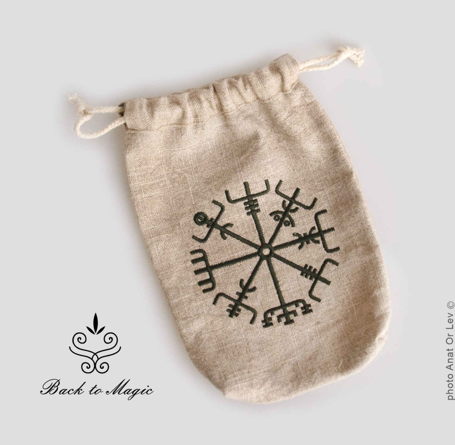 Embroidered Rune Bag With Vegvisir. Gift for Viking. Runic - Etsy UK