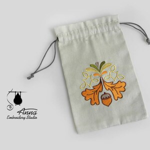 Embroidered Magic Pouch With a Celtic Motif. Pagan Wiccan Druid Style ...