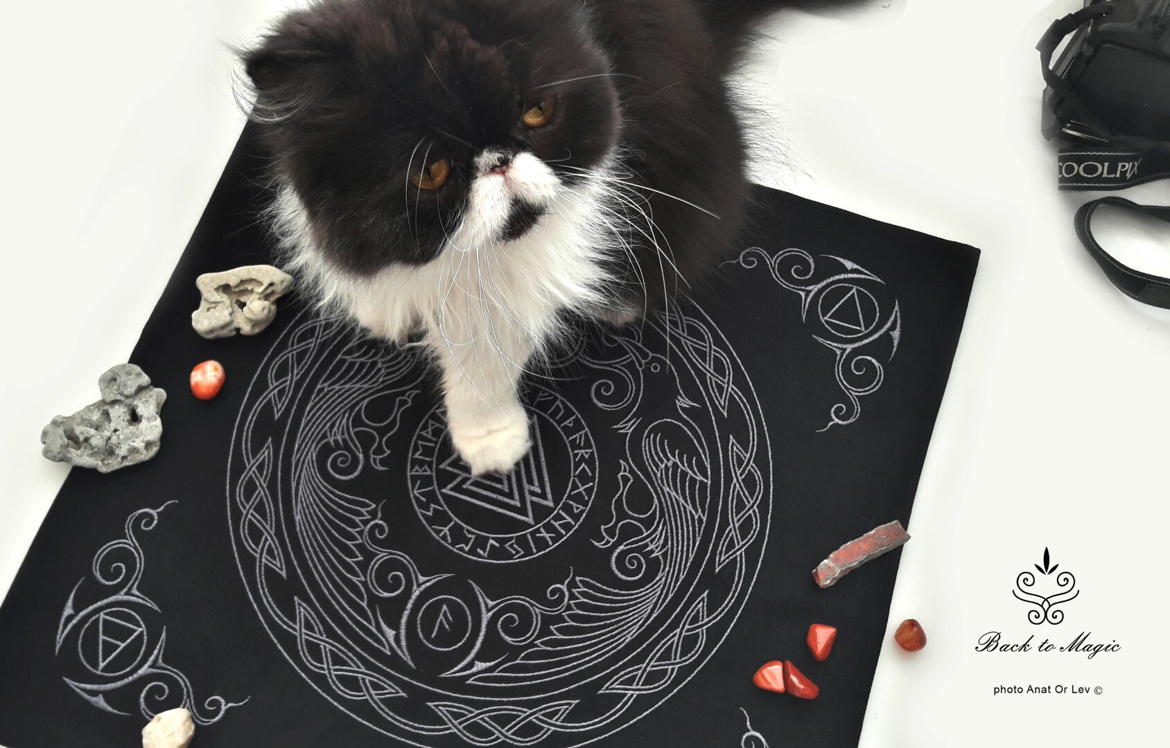 Rune Casting Cloth. Embroidered Divination Cloth 21-22. | Etsy