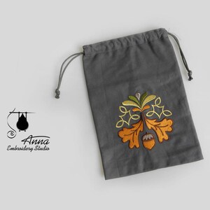Embroidered Magic Pouch With a Celtic Motif. Pagan Wiccan Druid Style ...