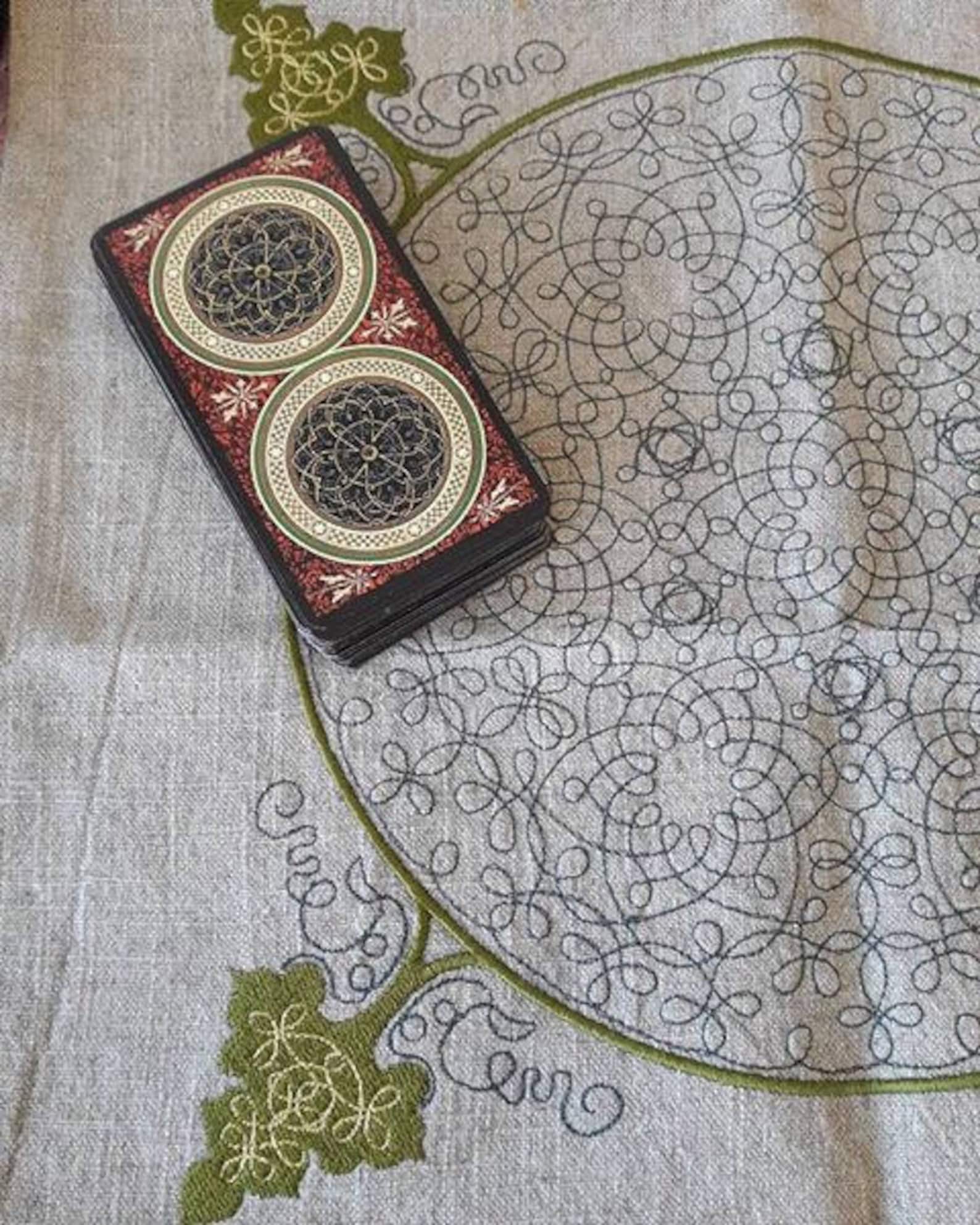 Embroidered Divination Cloth. Rune Casting Cloth. 19-20 Inch. - Etsy