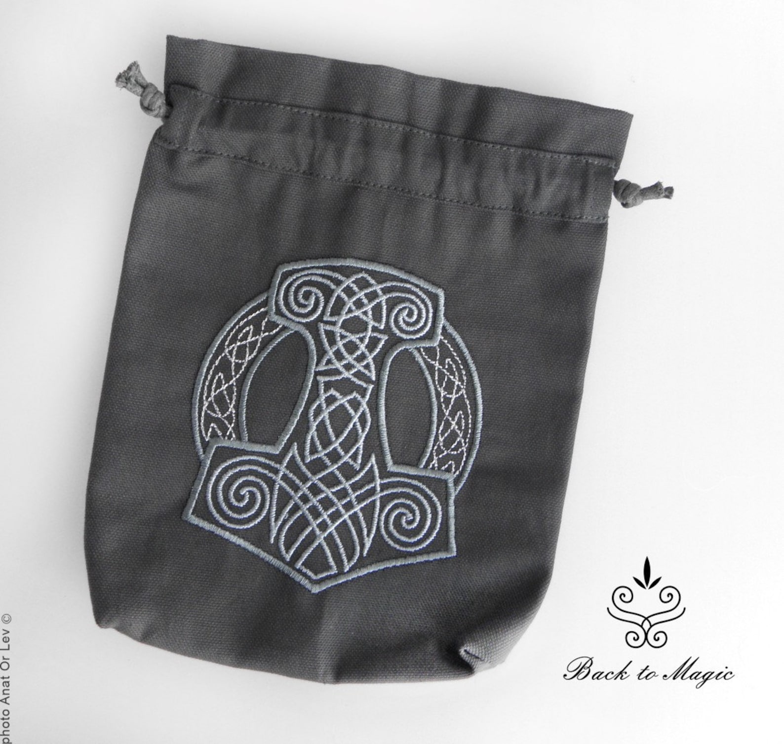 Embroidered Rune Bag. Mjolnir. Runic Divination. Celtic Rune | Etsy