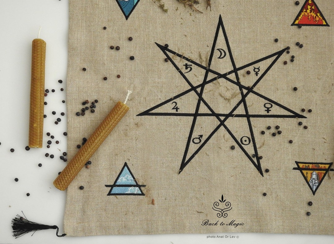Embroidered Divination Cloth. Altar Cloth. 21-22 Inch. Tarot Cloth ...