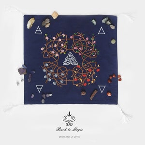Embroidered Divination Cloth. Altar Cloth. Rune Casting Cloth. 21-22 ...