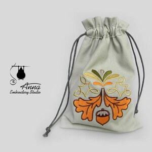 Embroidered Magic Pouch With a Celtic Motif. Pagan Wiccan Druid Style ...