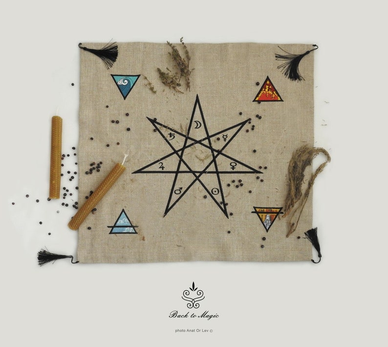 Embroidered Divination Cloth. Altar Cloth. 21-22 Inch. Tarot Cloth ...