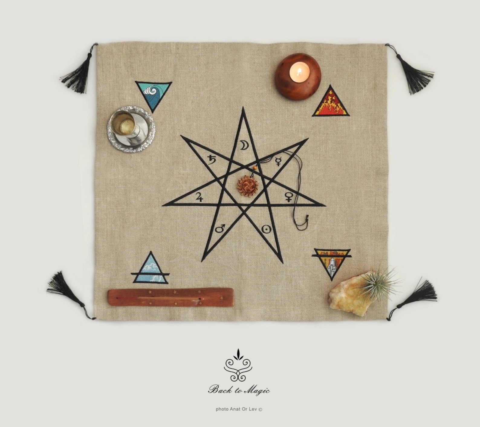 Embroidered Divination Cloth. Altar Cloth. 21-22 Inch. Tarot - Etsy