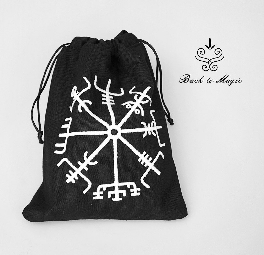 Rune Bag. Embroidery. Vegvisir. Gift for Viking. Runic Compass ...